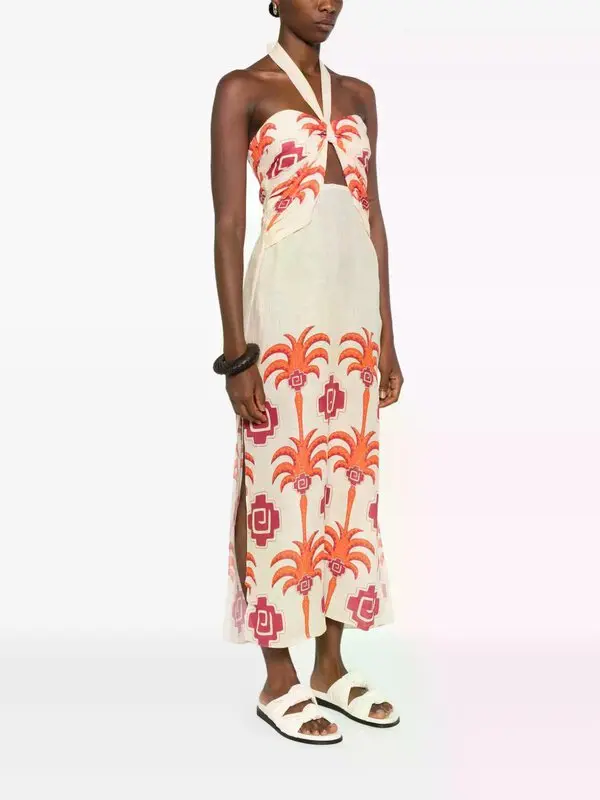 Johanna Ortiz Water Adventure Maxi Dress - Neutrals