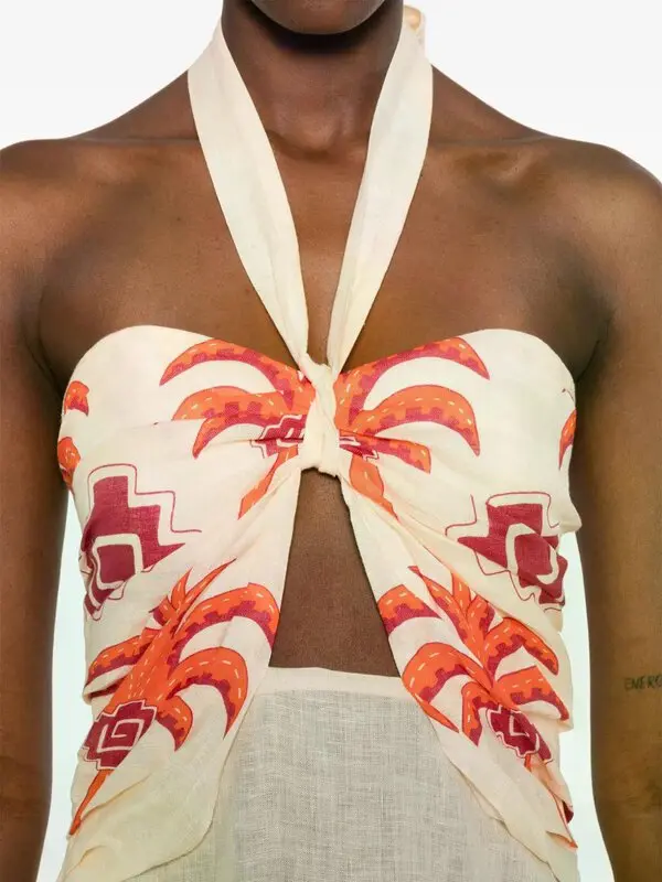 Johanna Ortiz Water Adventure Maxi Dress - Neutrals