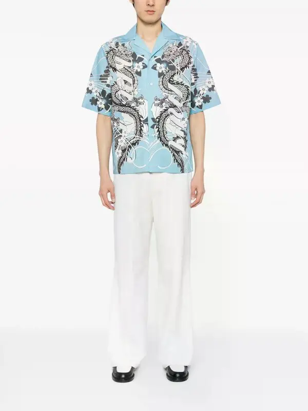 Amiri Graphic-print Cotton Shirt - Multicolour