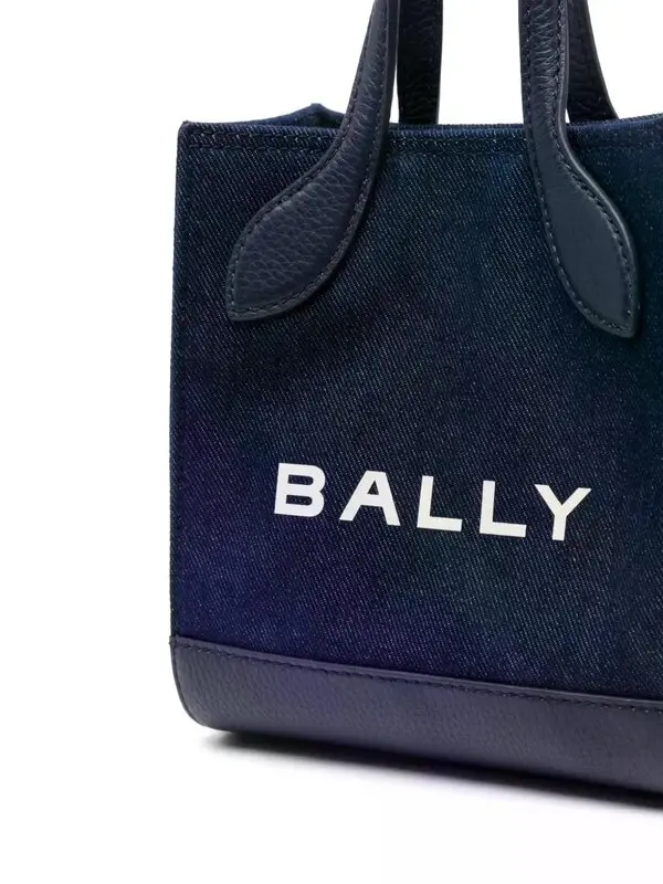 Bally Logo-print Denim Tote Bag
