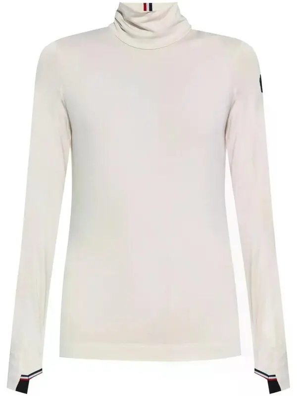 Moncler Logo-appliqué Sweater - Neutrals