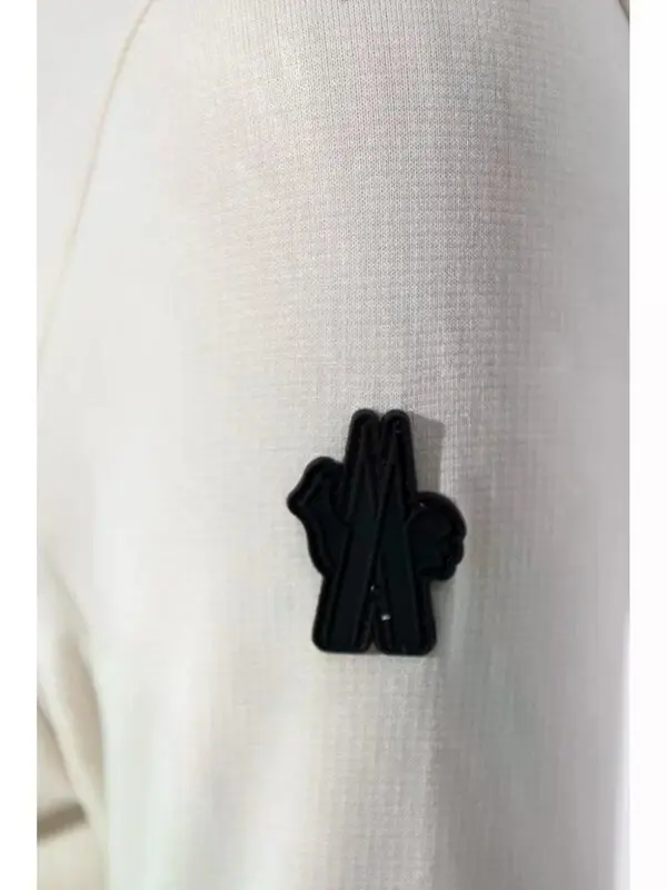 Moncler Logo-appliqué Sweater - Neutrals
