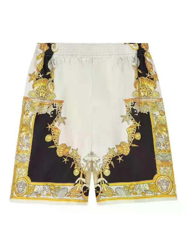 Versace Coral Theatre Shorts - White