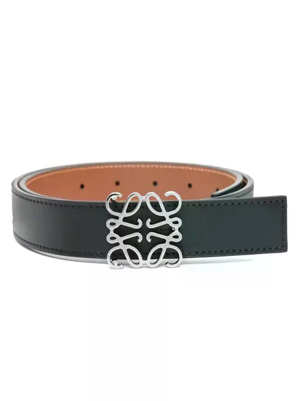Loewe Anagram Reversible Belt - Black