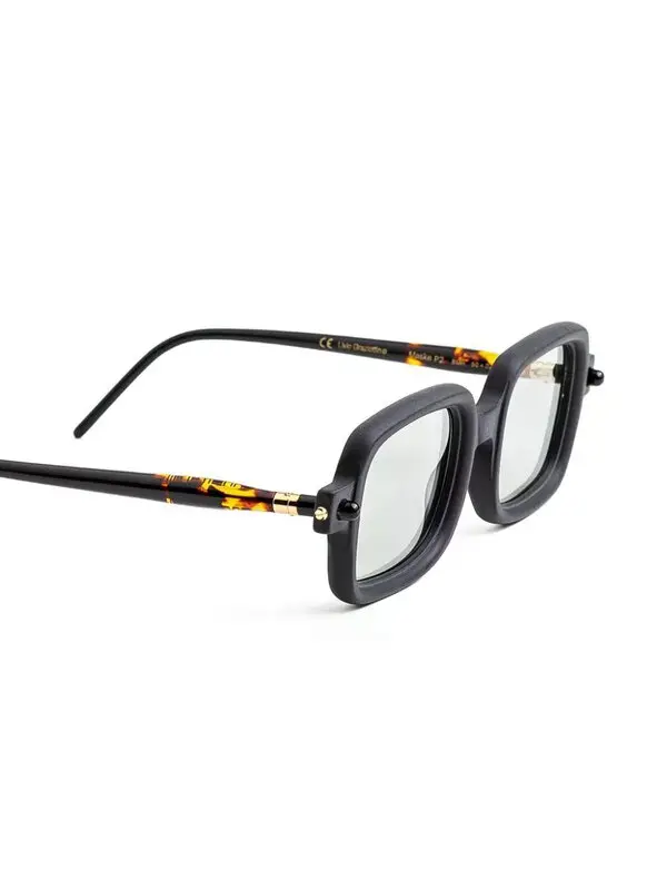 KUBORAUM P2 Square-frame Sunglasses - Black