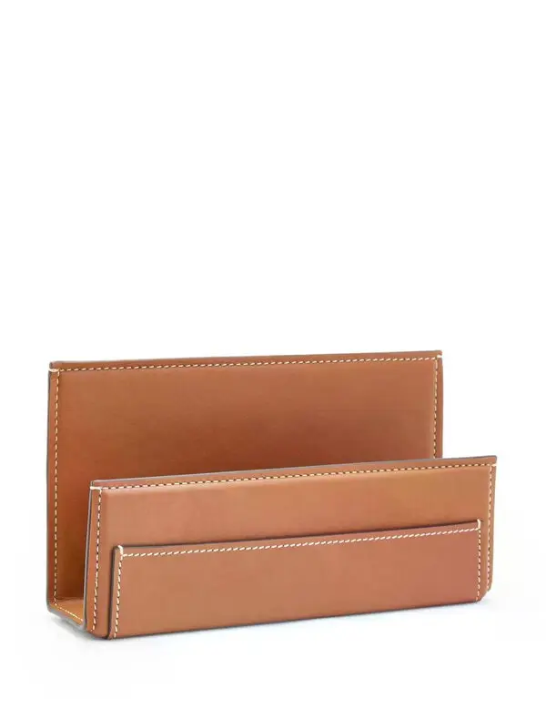 Ralph Lauren Brennan Leather Letter Rack Saddle