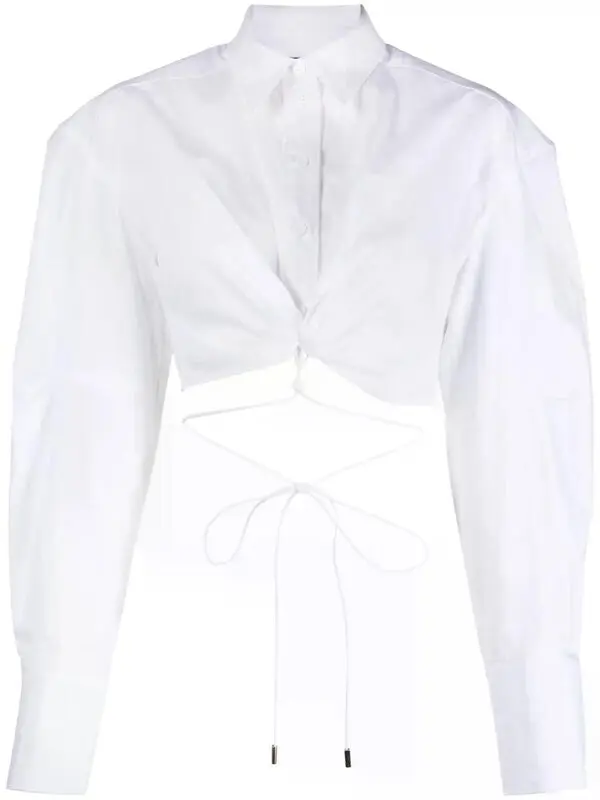 Jacquemus La Chemise Plidao Cropped Shirt