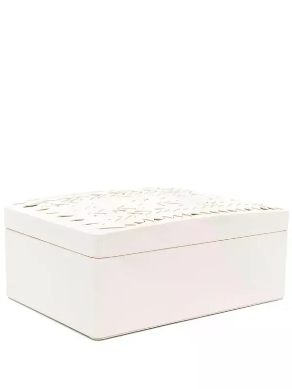 Ralph Lauren Adrienne Woven Leather Box - Neutrals