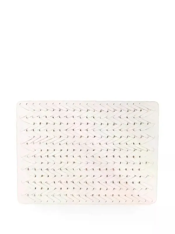 Ralph Lauren Adrienne Woven Leather Box