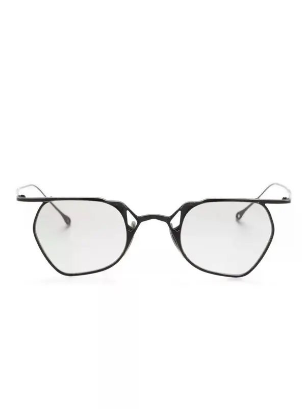 RIGARDS X The Viridi Anne Geometric-frame Sunglasses - Black