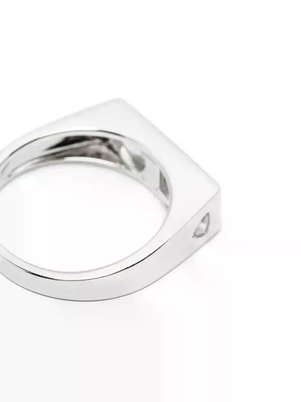 MARIA BLACK Us Three Signet Ring - Silver