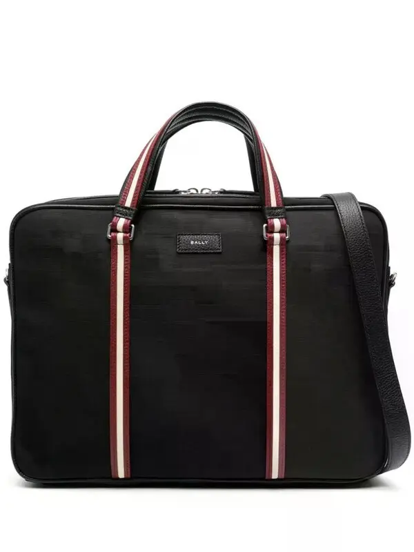 Bally Leather Laptop Bag - Black