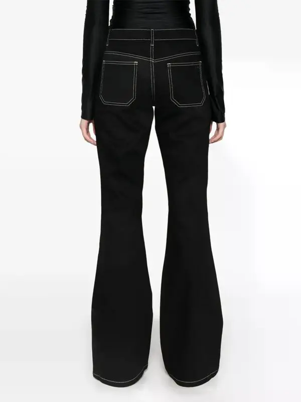 COURREGES Topstitched Bootcut Jeans