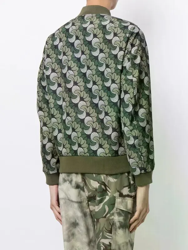 PORTS V Abstract-print Bomber Jacket