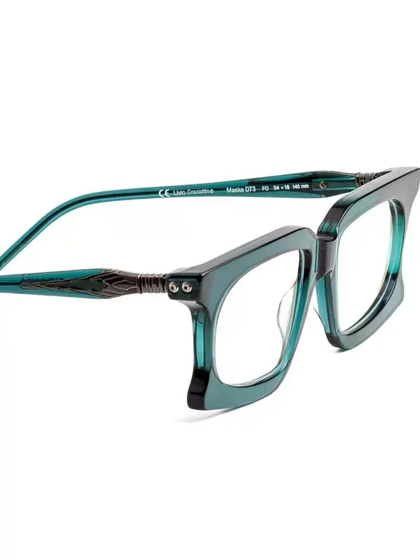 KUBORAUM D73 Rectangular-frame Glasses - Green
