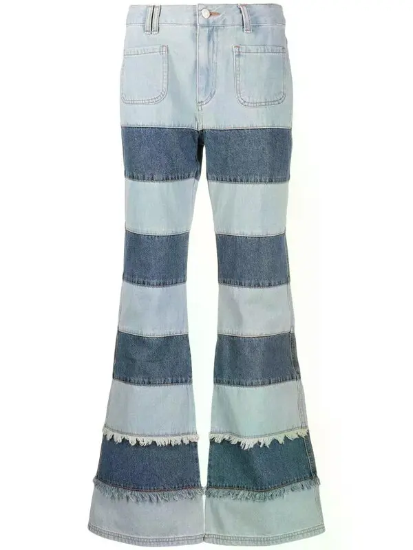 Andersson Bell Mahina Patchwork-stripe Jeans