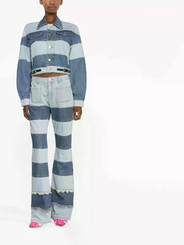 Andersson Bell Mahina Patchwork-stripe Jeans