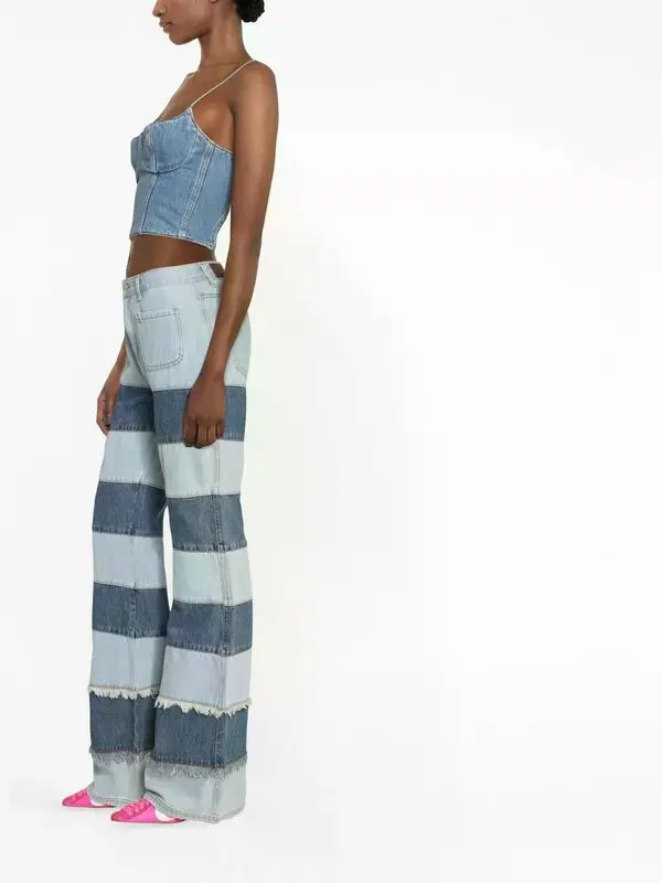 Andersson Bell Mahina Patchwork-stripe Jeans
