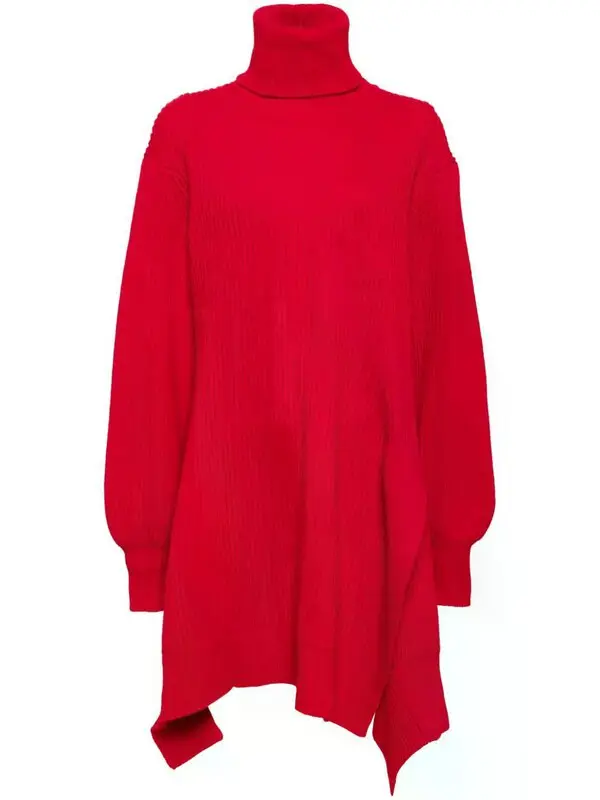 Yohji Yamamoto Roll-neck Asymmetric Jumper