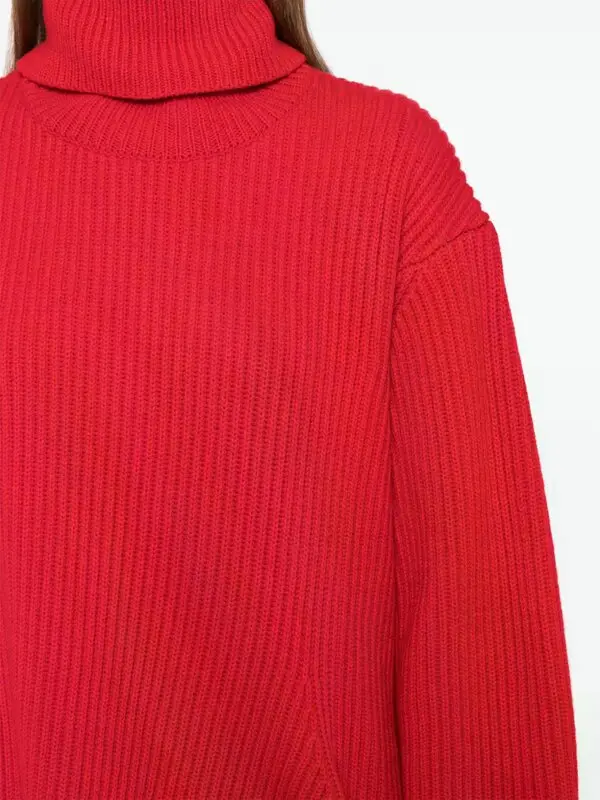 Yohji Yamamoto Roll-neck Asymmetric Jumper