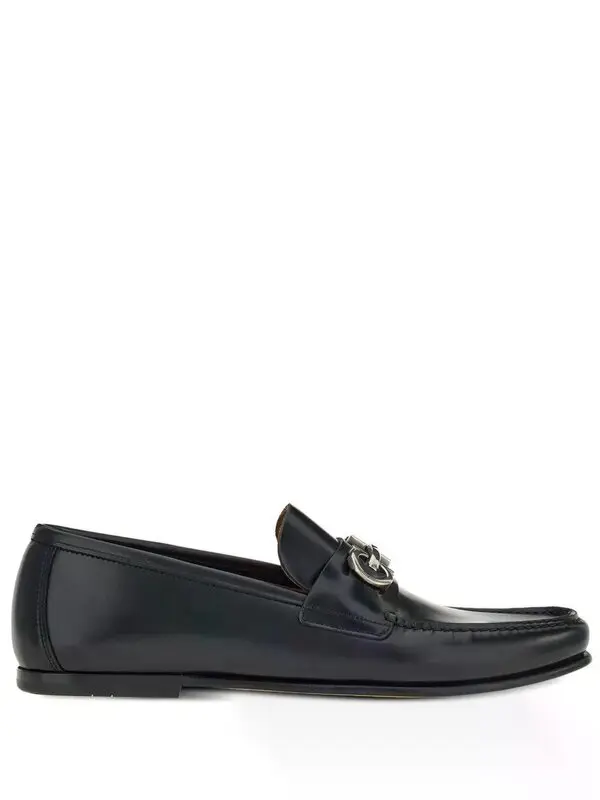 FERRAGAMO Gancini Buckle Leather Loafers