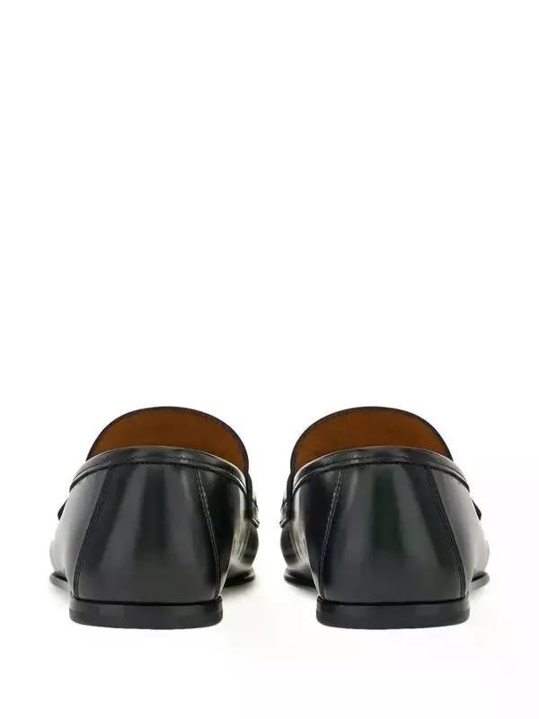FERRAGAMO Gancini Buckle Leather Loafers