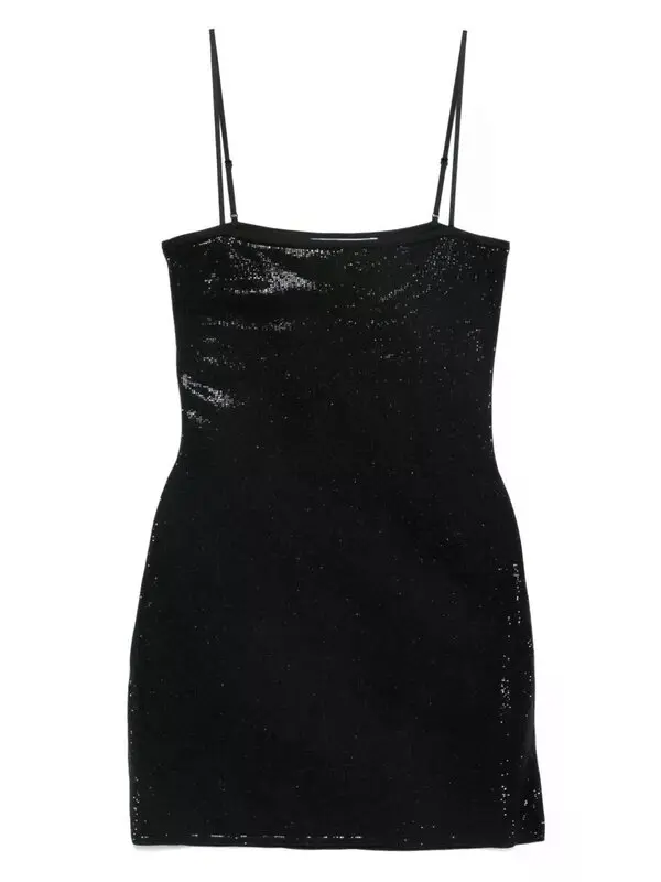 Alexander Wang Crystal-embellished Mini Dress - Black