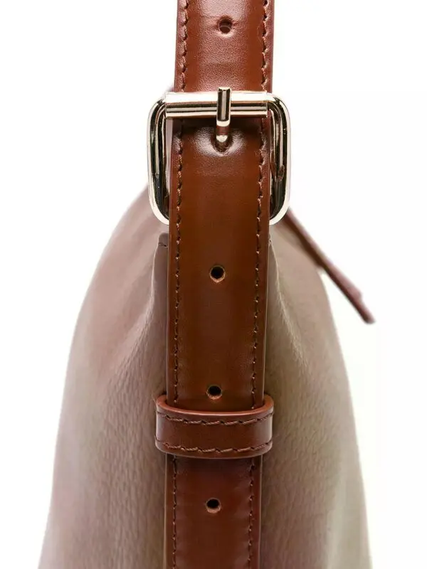 A.p.c. Vera Grained Leather Shoulder Bag - Brown