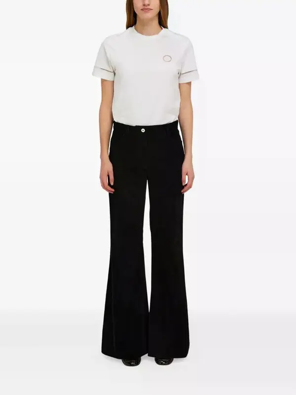 FERRAGAMO Flared Trousers - Black