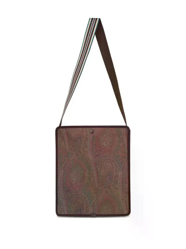 Etro Arnical Paisley-patterned Messenger Bag - Brown
