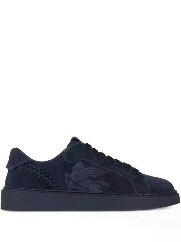 Etro Suede Low-top Sneakers - Blue
