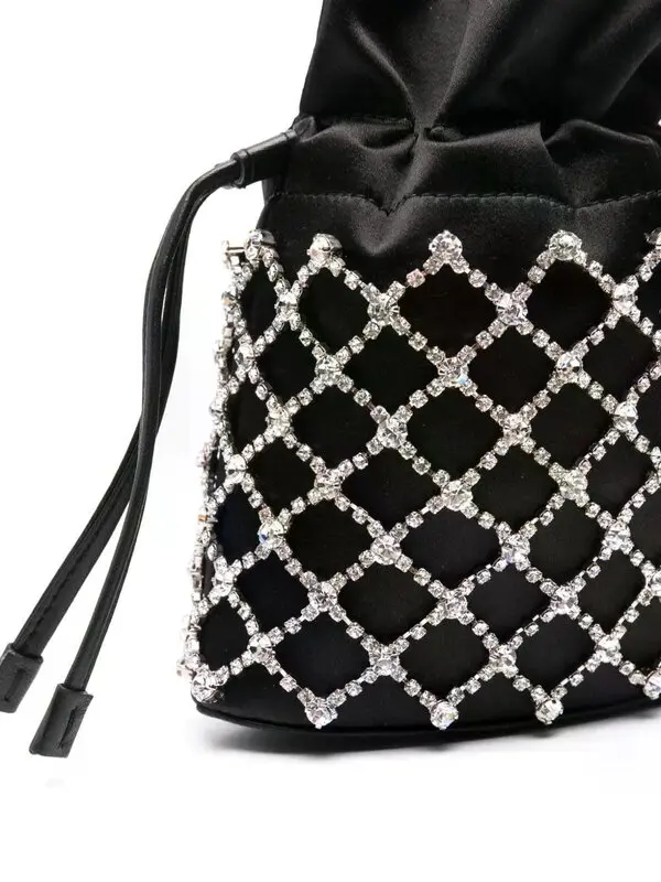 AQUAZZURA Crystal Lover Bucket Bag