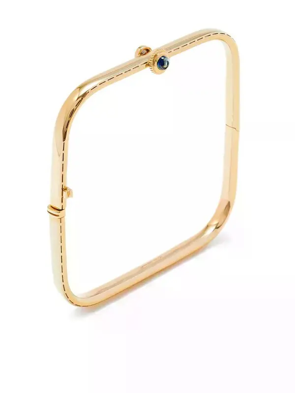 Yvonne Léon 9k Yellow Diamond And Sapphire Bracelet - Gold