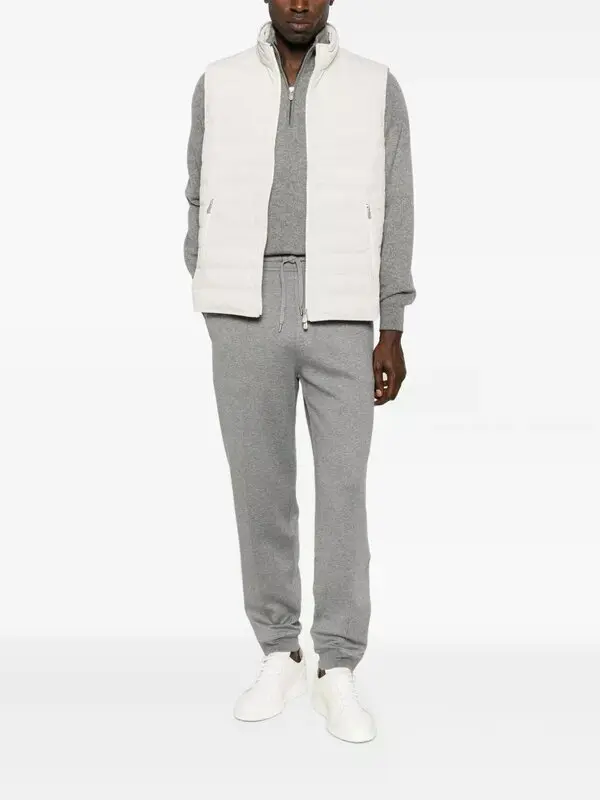 Brunello Cucinelli High-neck Waistcoat - Grey