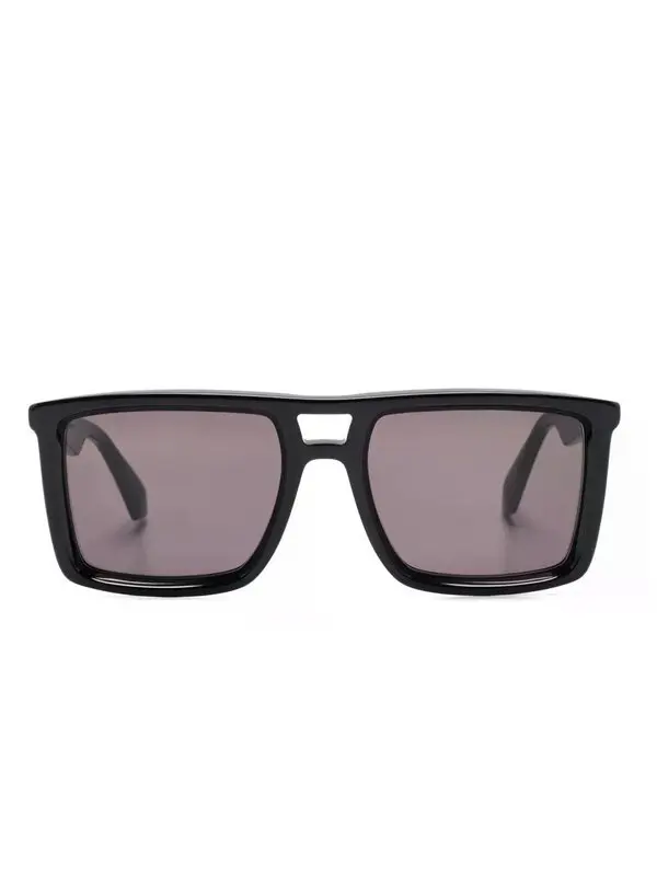 Off-White Logo-plaque Sunglasses - Black