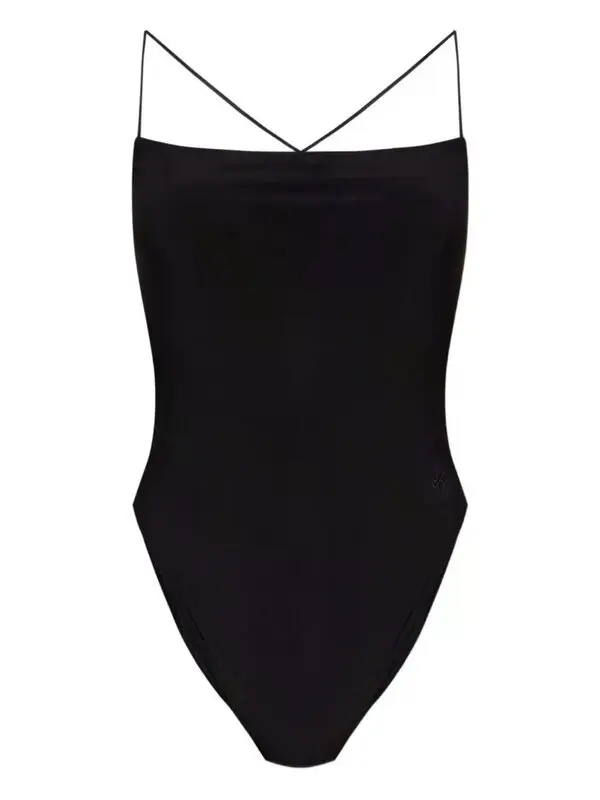Tory Burch Strappy Swimsuit - Black