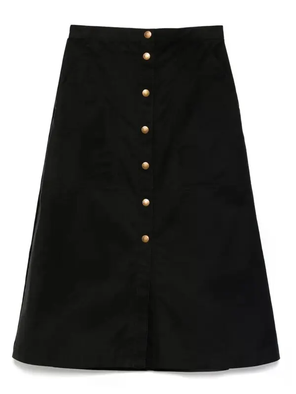 Moncler Button-up Midi Skirt