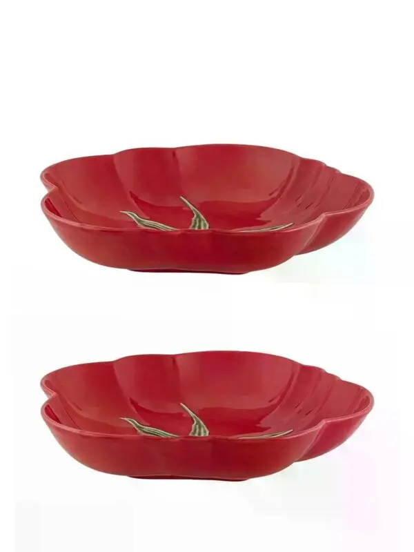 BORDALLO PINHEIRO Tomato Plates Set - Red