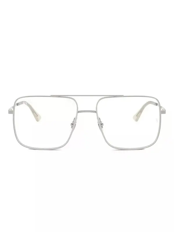 Ray-ban Square-frame Glasses - Silver