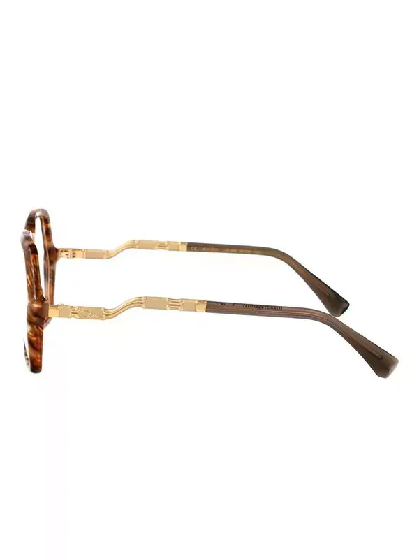 Cazal Logo-engraved Octagon Eyeglasses