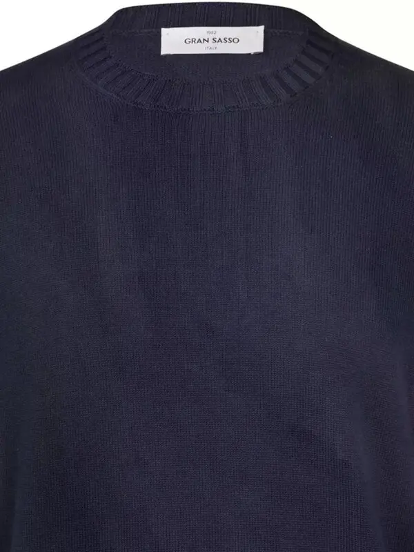 GRAN SASSO Cotton Crew Neck Sweater