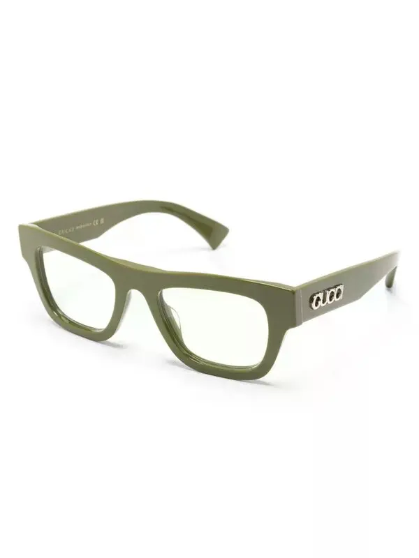 Gucci Square-frame Glasses - Green