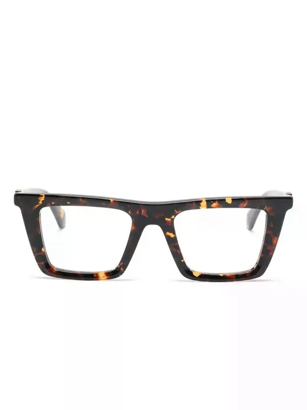 Off-White Square Frame Glasses - Brown