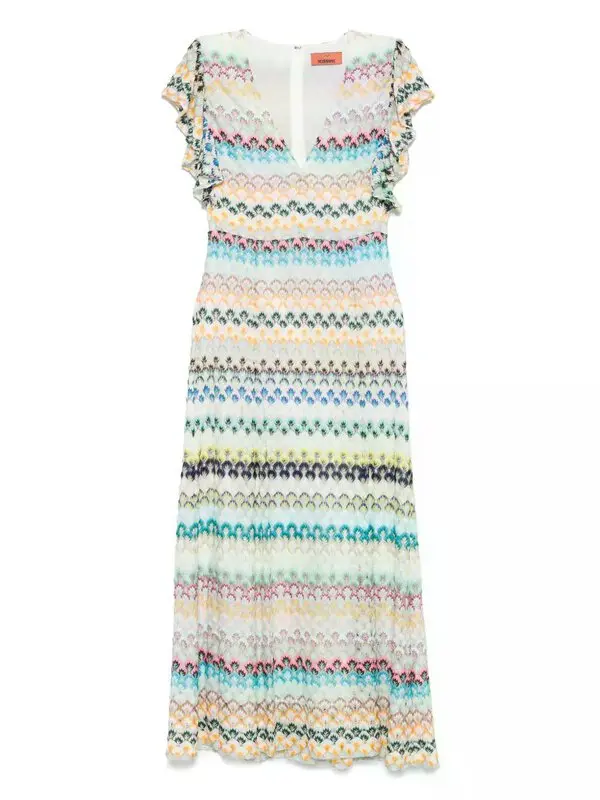 Missoni V-neck Midi Dress