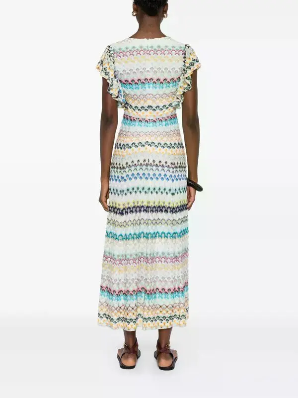 Missoni V-neck Midi Dress