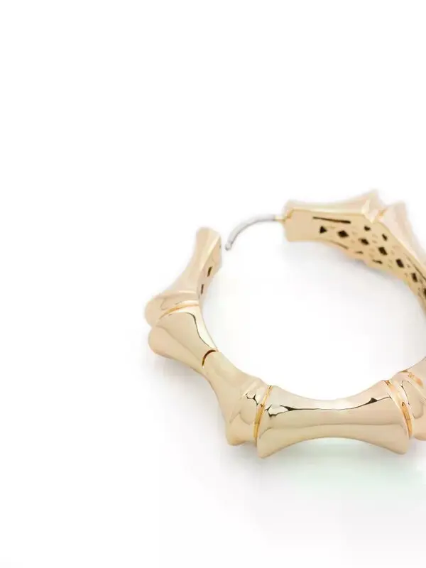 Eddie Borgo Largu Bambu Hoop Earrings - Gold