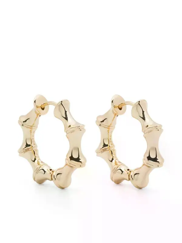 Eddie Borgo Bambu Hoop Earrings - Gold