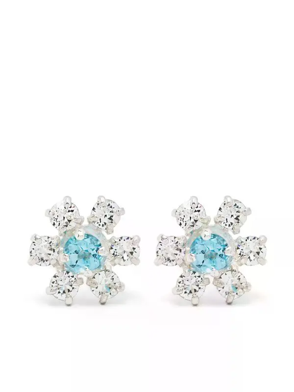 WOUTERS & HENDRIX Flower-shaped Stud Earrings - Silver
