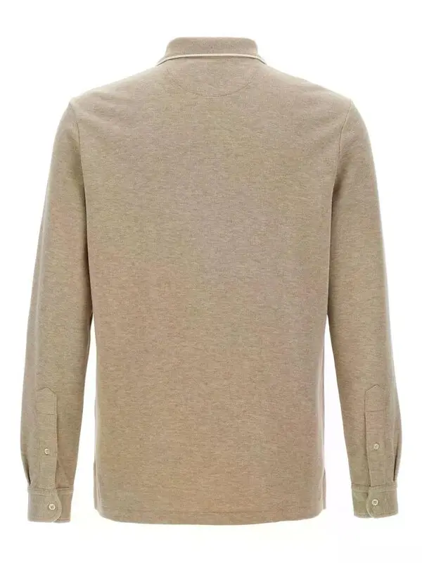 Polo Ralph Lauren Long-sleeve Polo Shirt - Neutrals | Editorialist