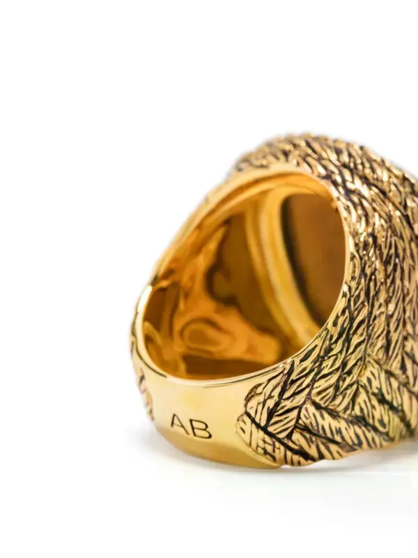 AURÉLIE BIDERMANN Miki Tiger Eye Ring - Gold